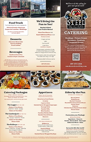 Menus - Smoke and Steel